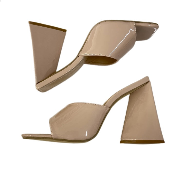 Vixen Triangle Heels - Beige – Stella